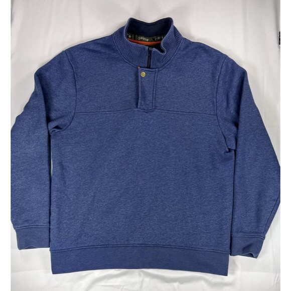 Orvis | Sweaters | Orvis Mens Signature Quarter Zip Snap Blue Fleece ...
